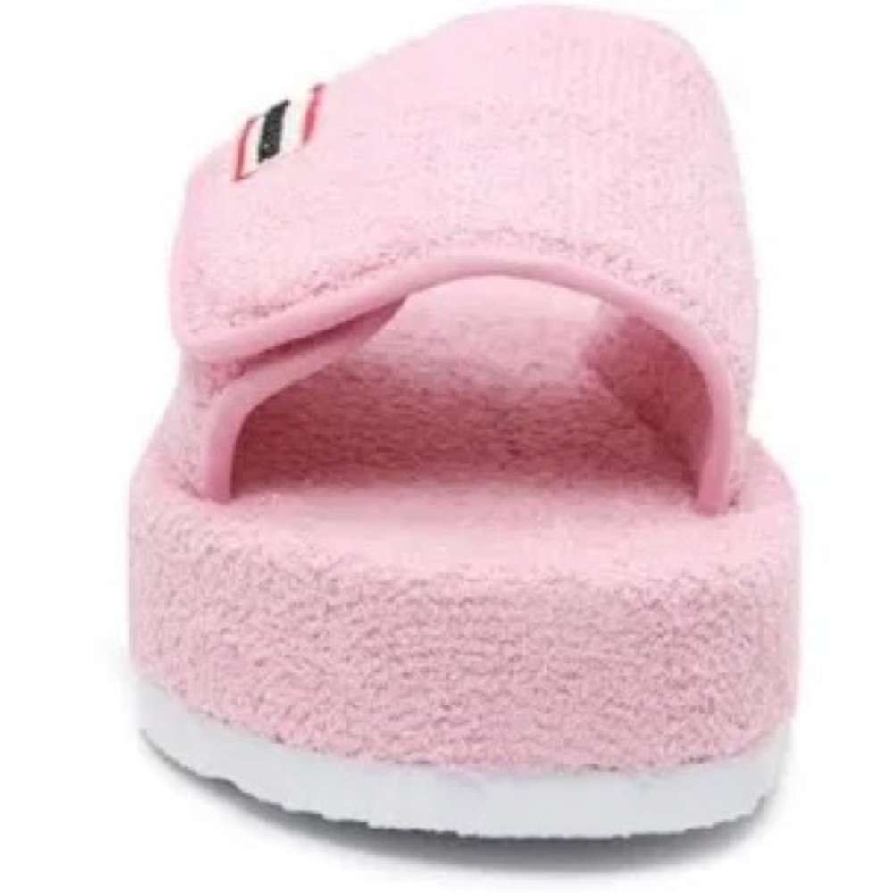 Hunter Pink Adjustable Platform Flip Flop Slides - Gem